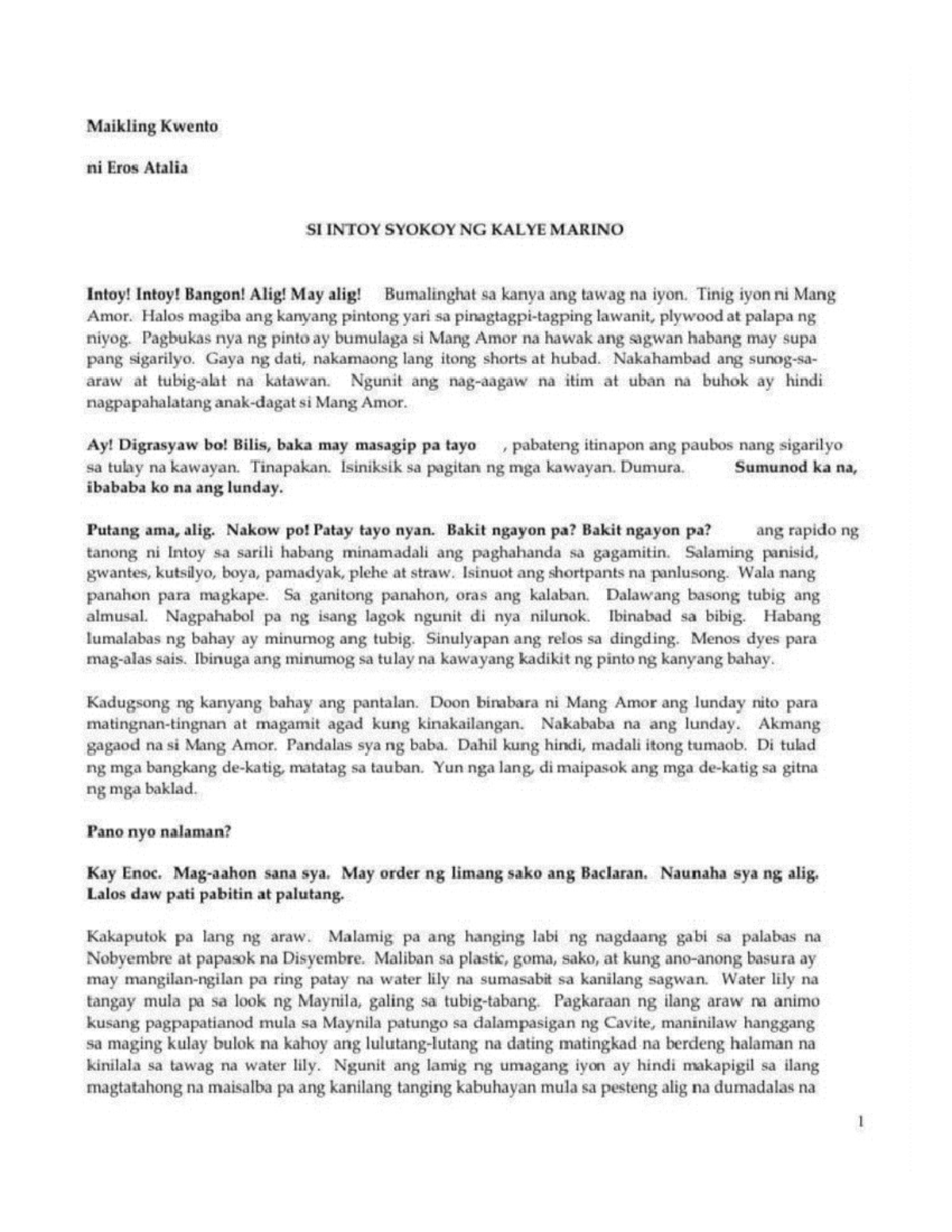 Intoy Syokoy - ADADADADRYETSDG - Teaching Internship - Studocu
