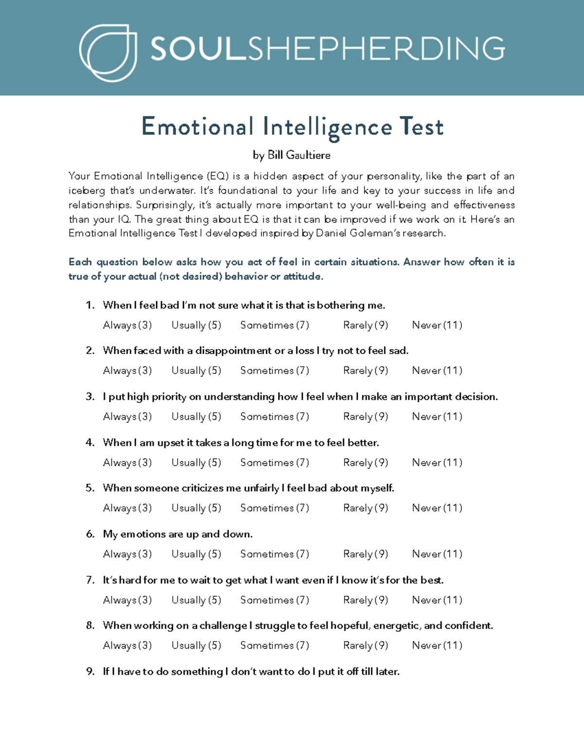 EQ-Test for research - the best test on emotional intelligence - Your ...