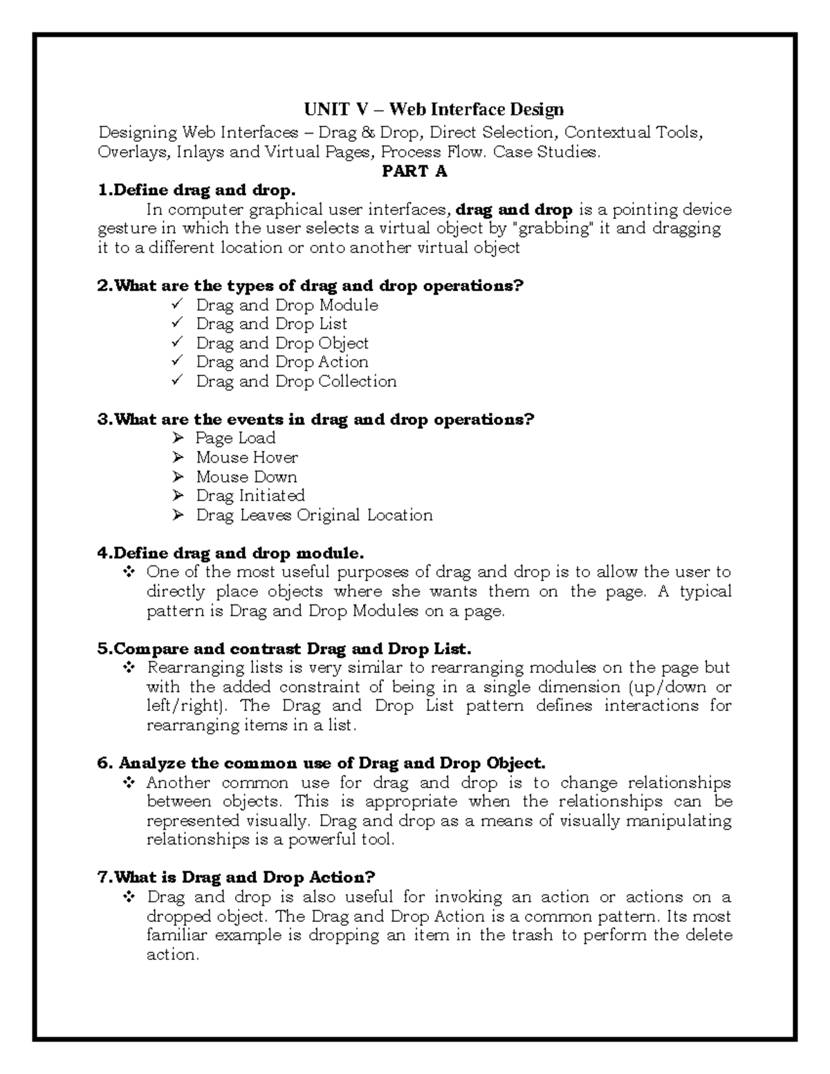 Unit V Hci Unit 3 Hci Lecture Notes Unit V Web Interface Design Designing Web Interfaces