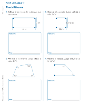 F0 Números primos y compuestos - Ficha nivel cero 4 © Ediciones Corefo S. A. C. Prohibido - Studocu