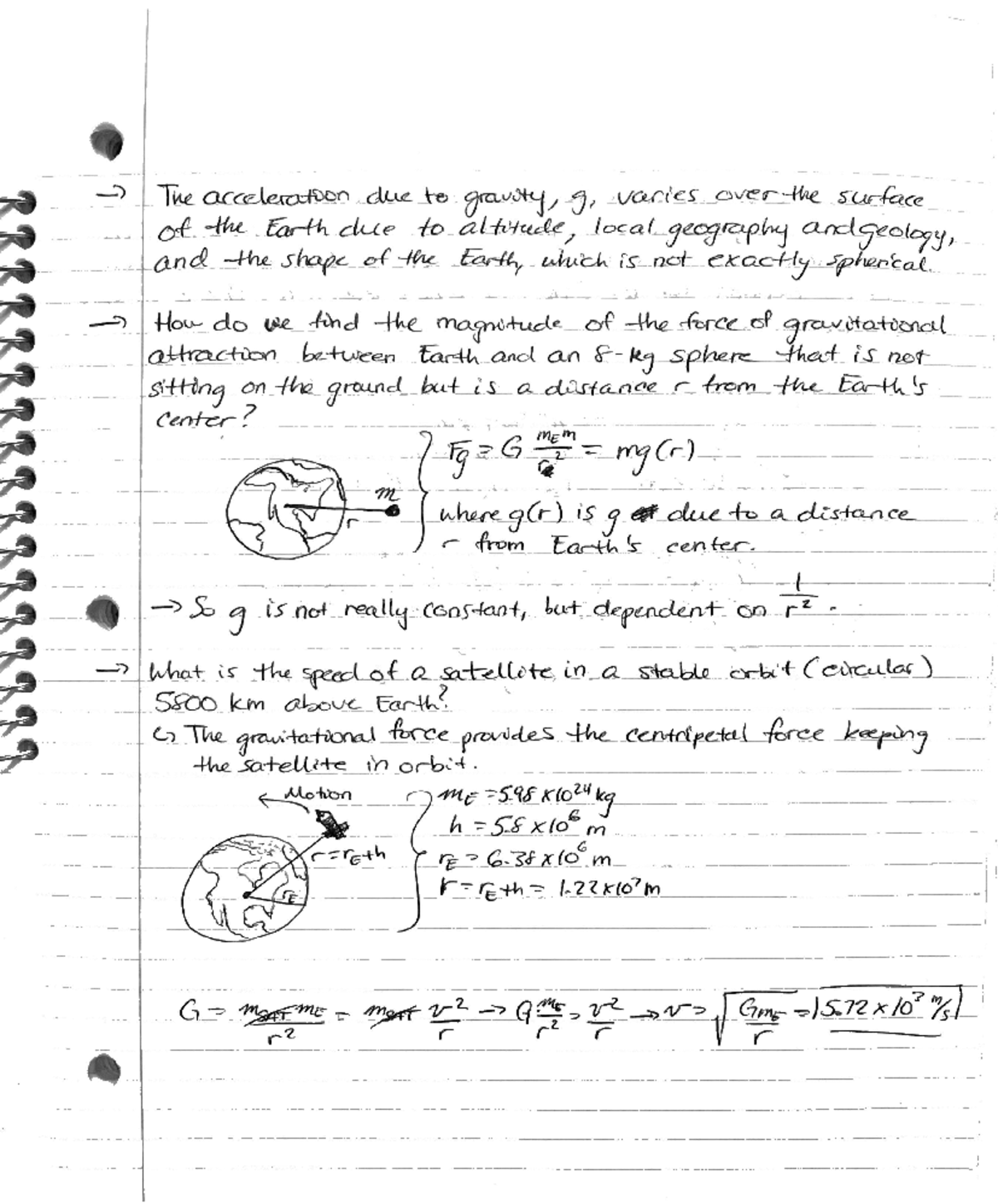 Physics I - Universal Gravitation 3 - PHYS.1410 - Studocu