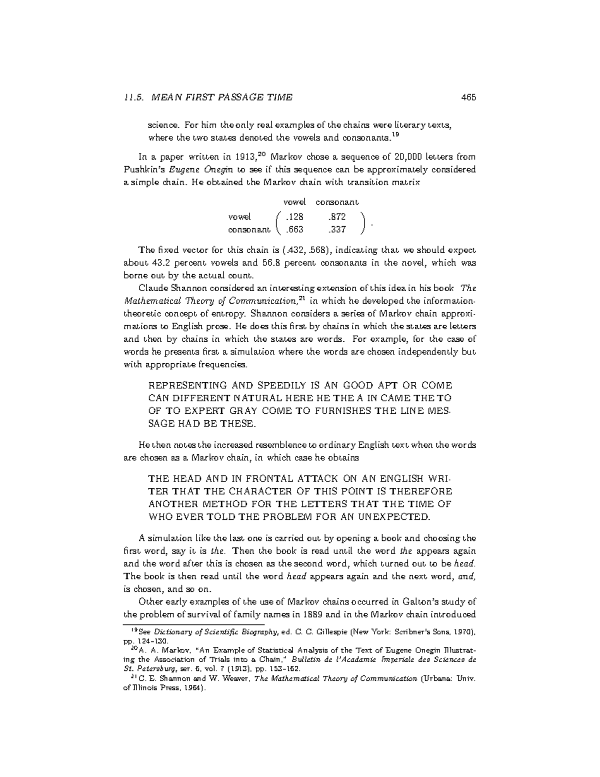 Prob book-473-493 - Prob book-473-493 - 11. MEAN FIRST PASSAGE TIME 465 ...