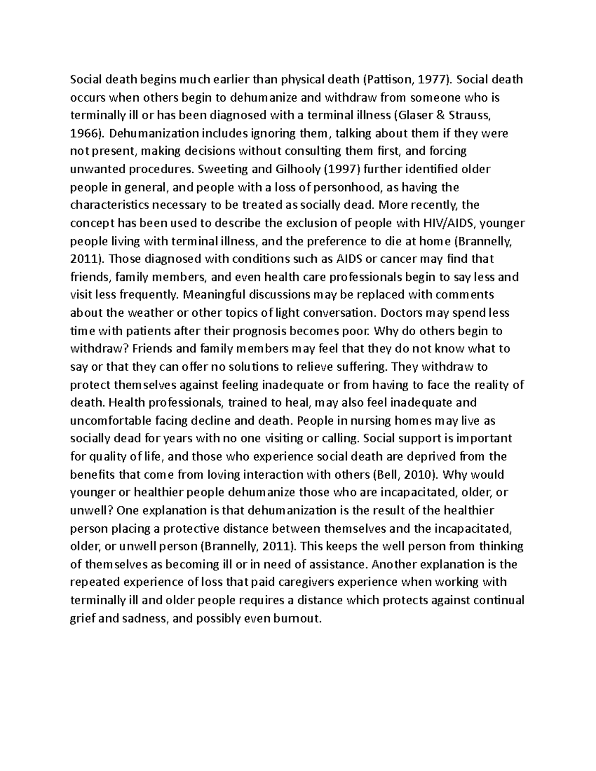 DD3 - Lecture notes 10 - PSYC 2103 - Chattahoochee Tech - Studocu