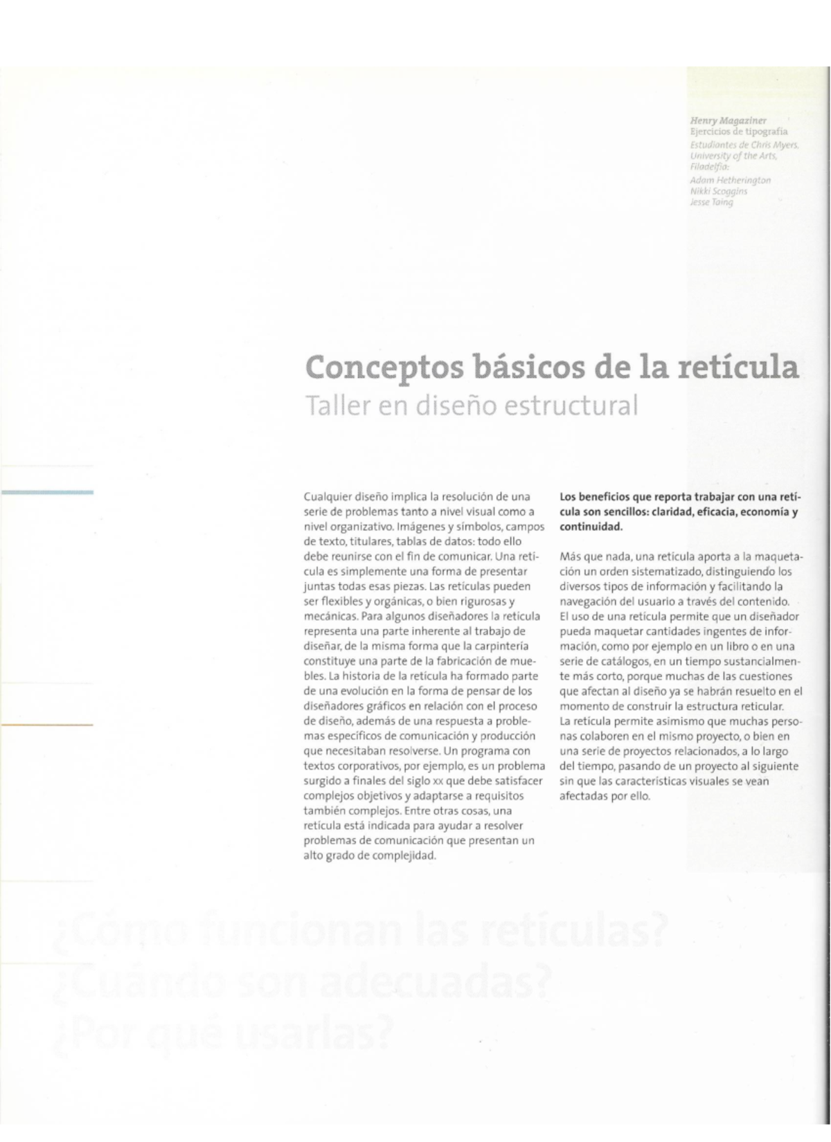 5. Diseñar Con Reticula OK - Henry Magaziner Ejercicios de tipografía ...
