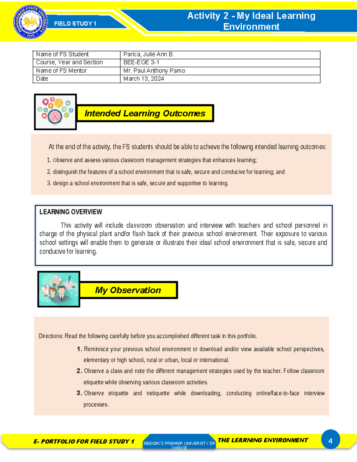 FS1-Activity-2 (1) - jyjy - FIELD STUDY 1 E- PORTFOLIO FOR FIELD STUDY ...