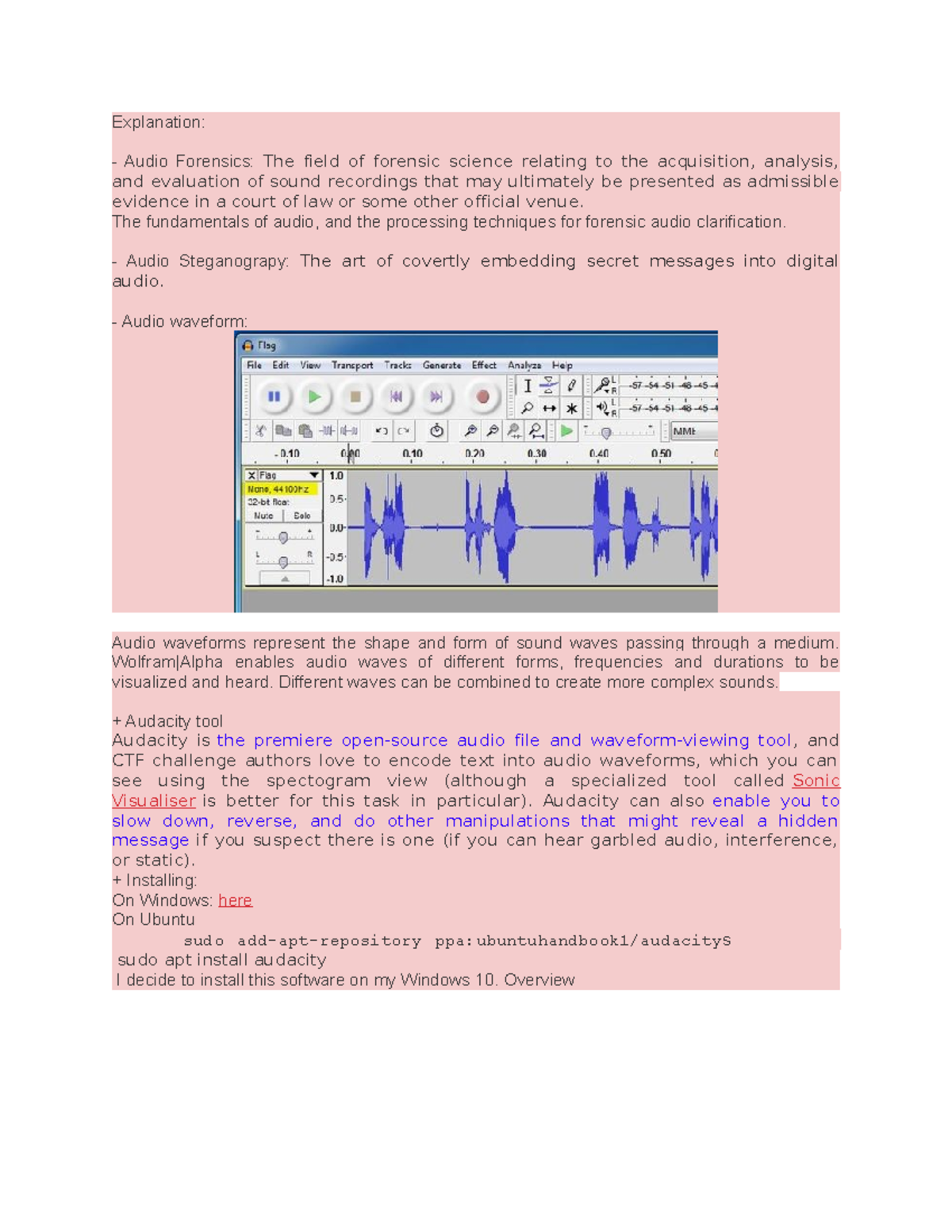 Practice-Audio Forensics - Explanation: Audio Forensics: The field of ...