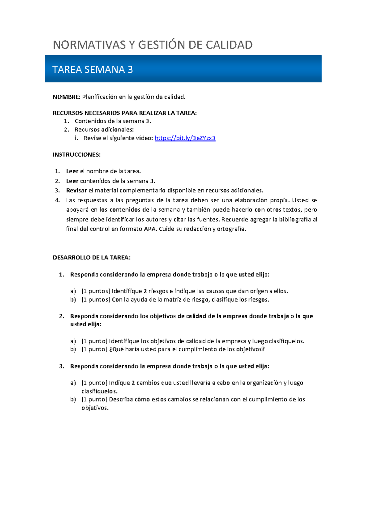 S3 Tarea Escrita A N - iaac - TAREA SEMANA 3 NORMATIVAS Y GESTI”N DE CALIDAD NOMBRE ...