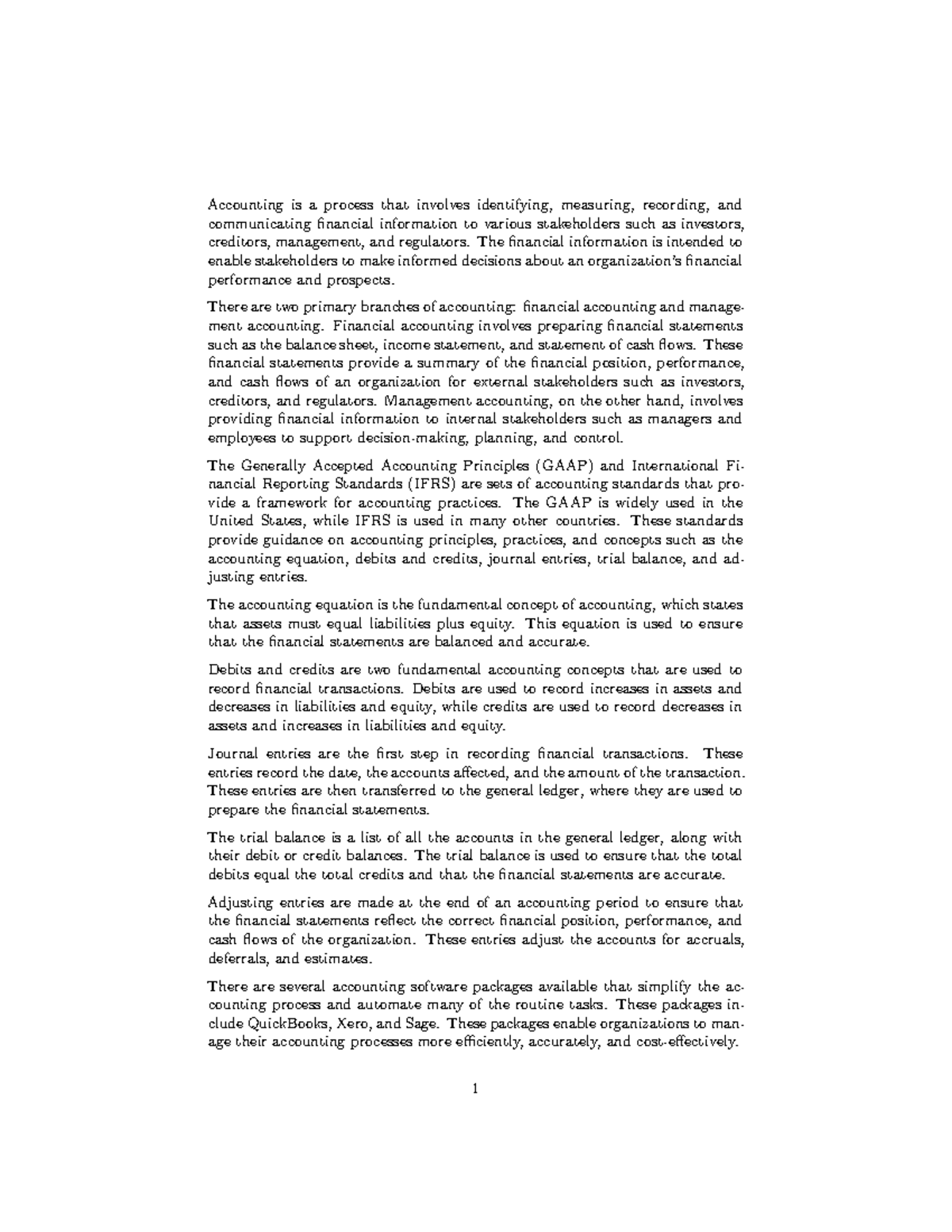 Account - Accounting is a process that involves identifying, measuring ...