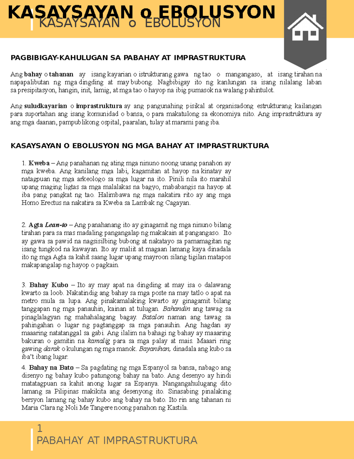 Draft pg1 - Patungkol sa Pabahay at Imprastruktura sa Cavite. - 1 ...