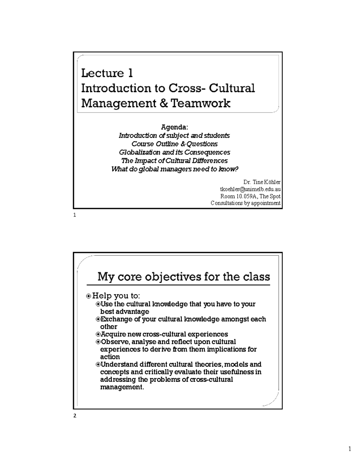 Lecture 1 sv 2023 - ####### Agenda: ####### Introduction of subject and ...