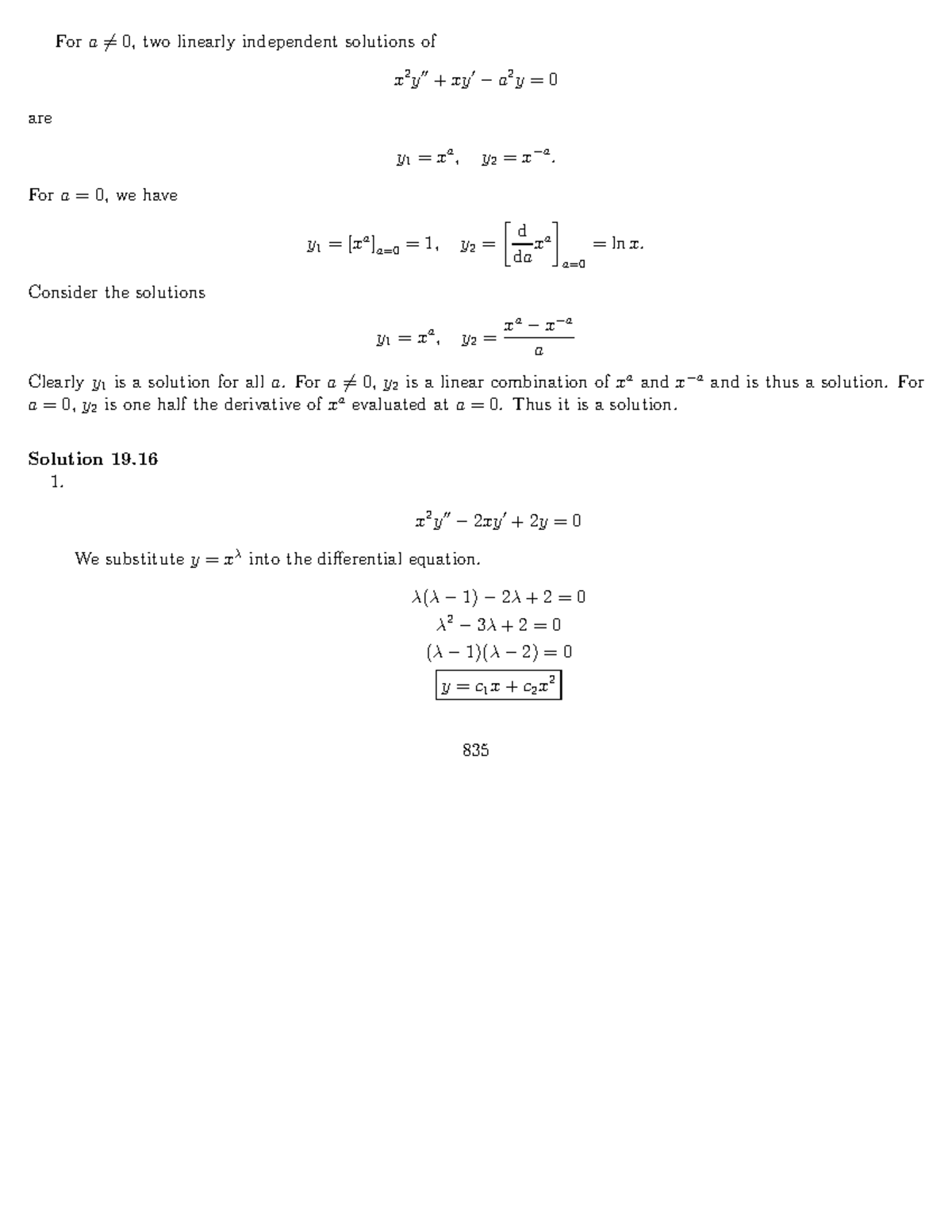 Advanced Mathematical Methods for Scientists and Engineers-173 - For a ...
