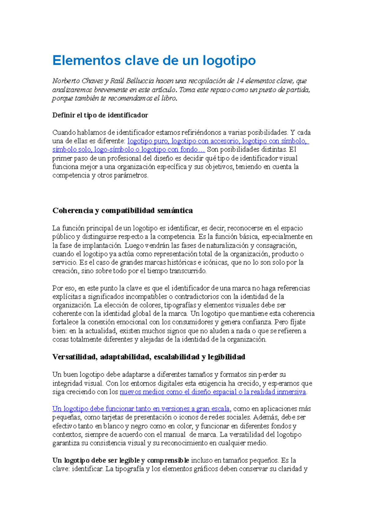 Elementos clave de un logotipo - Elementos clave de un logotipo ...