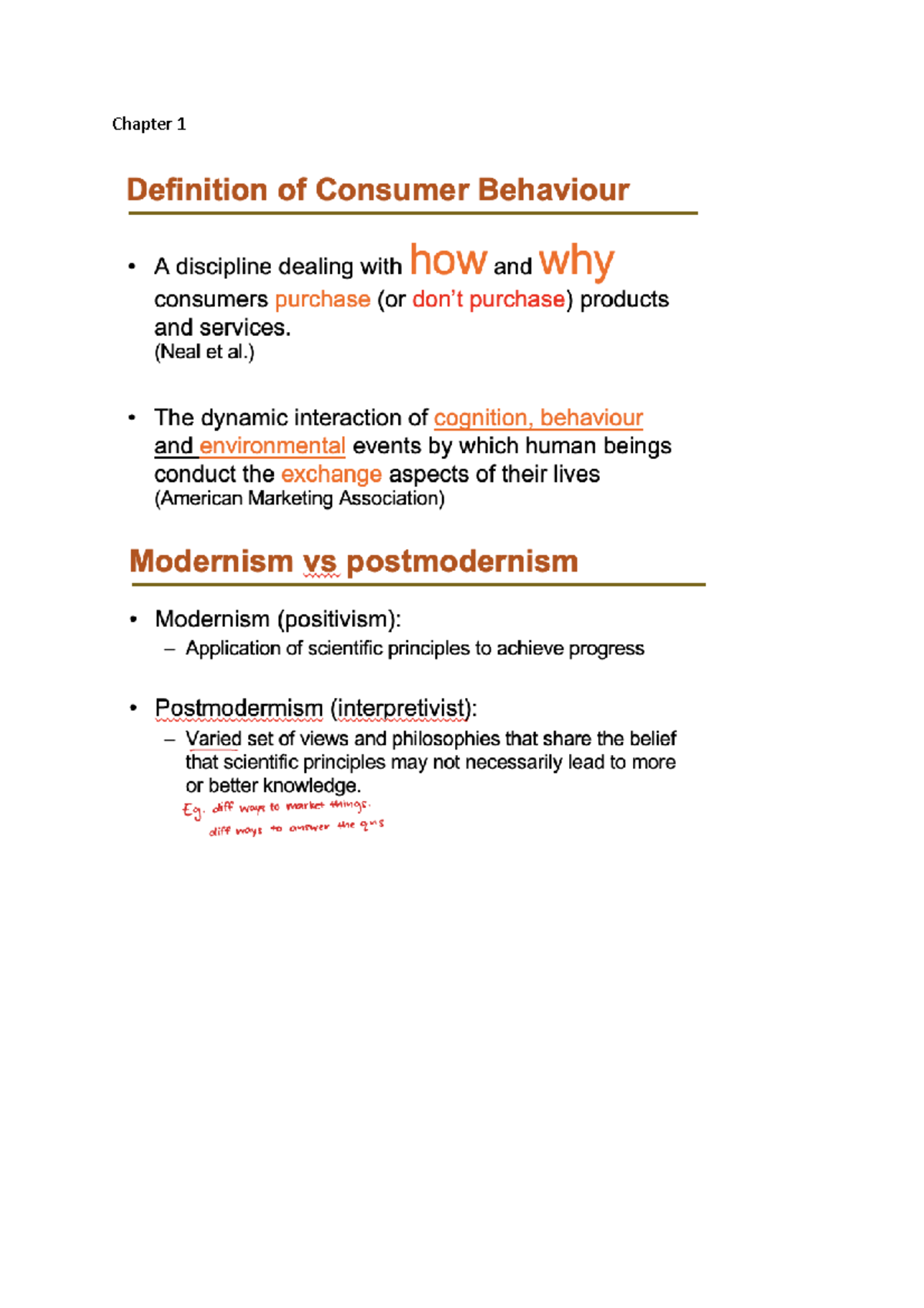BB notes - MKTG 1052 - Studocu