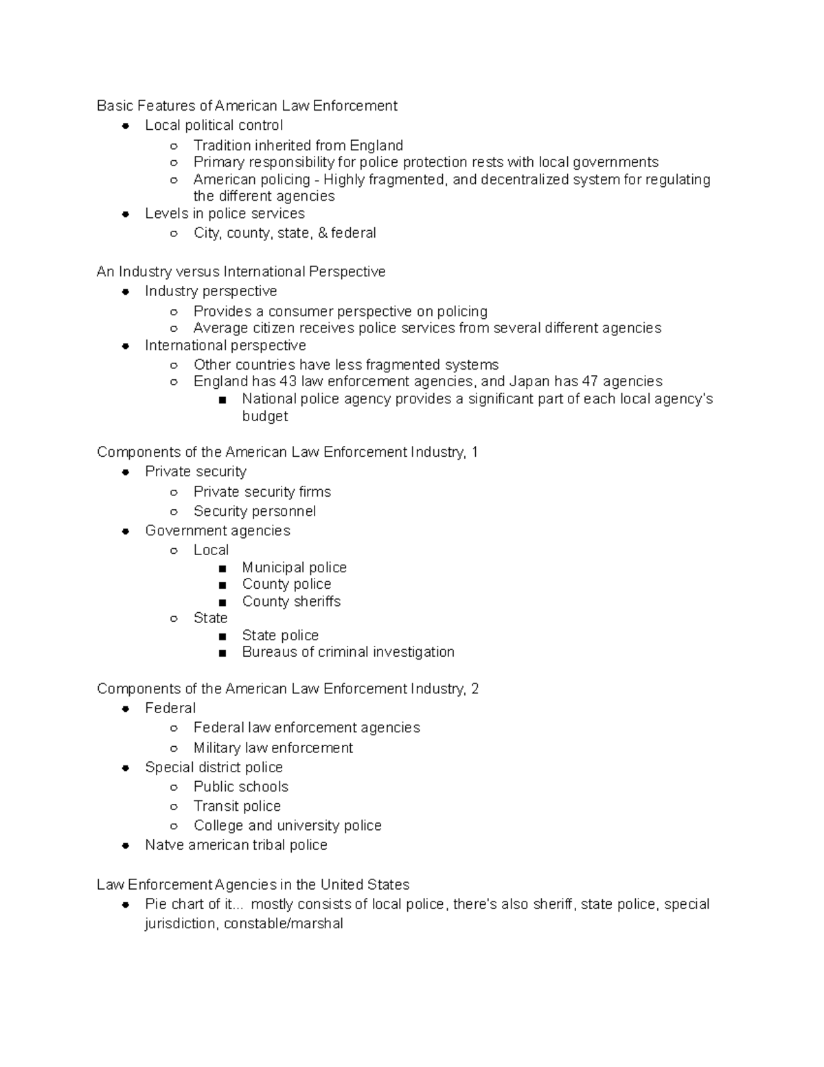 Chapter 3 The Contemporary Law Enforcement Industry - Basic Features of ...