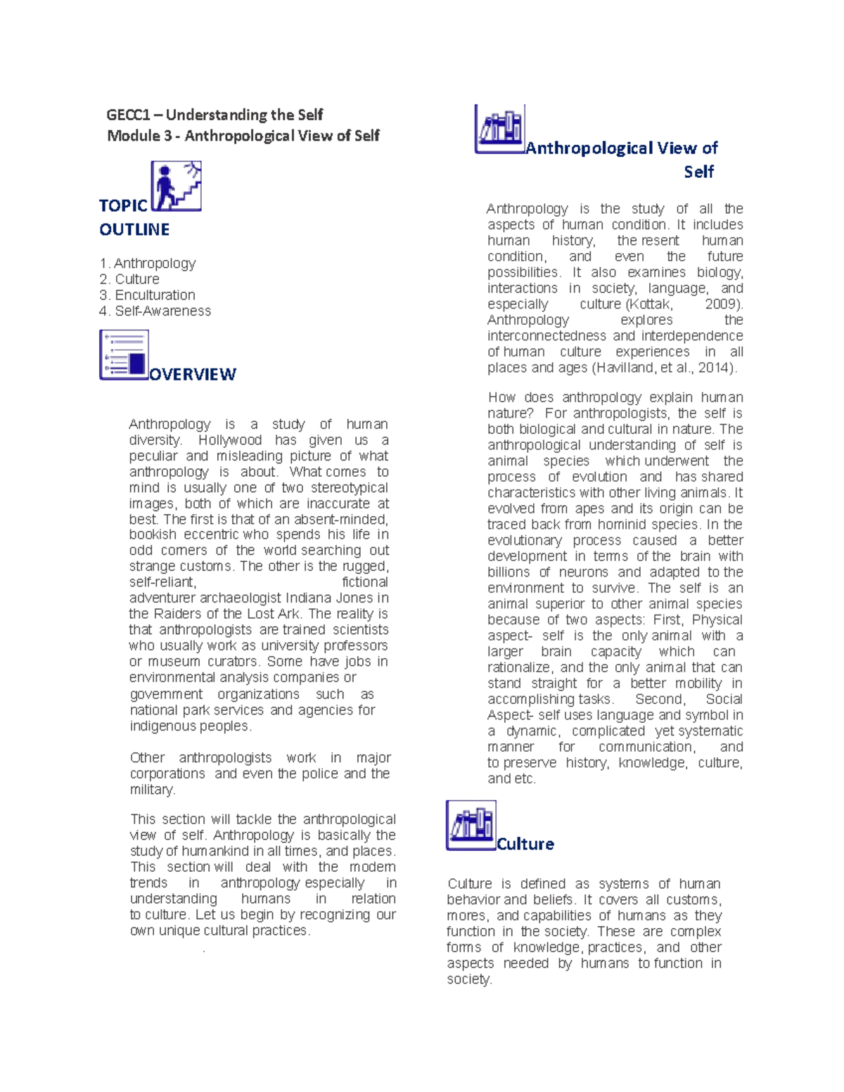 Module 3 UNDERSTANDING THE SELF - GECC1 – Understanding the Self Module ...