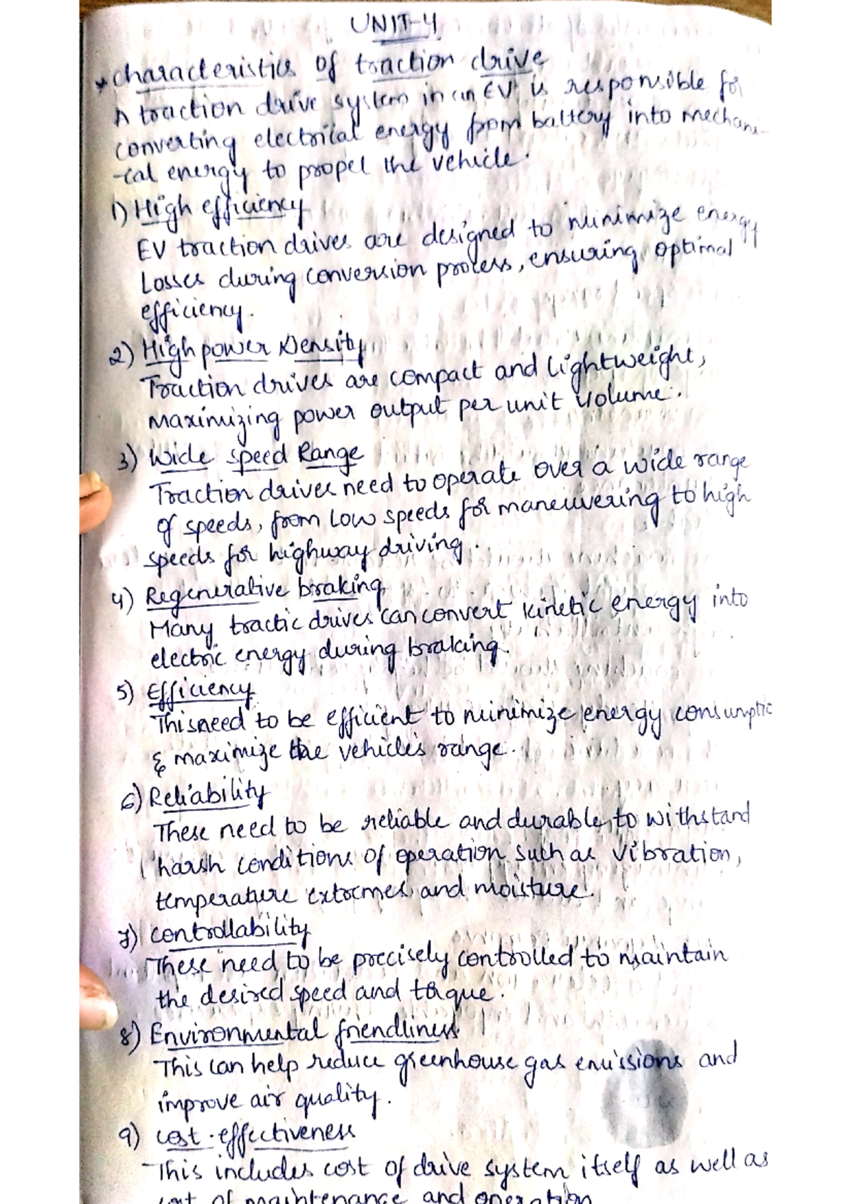 FEV 4 - Fev notes - characteristics of traction drive traction drive ...