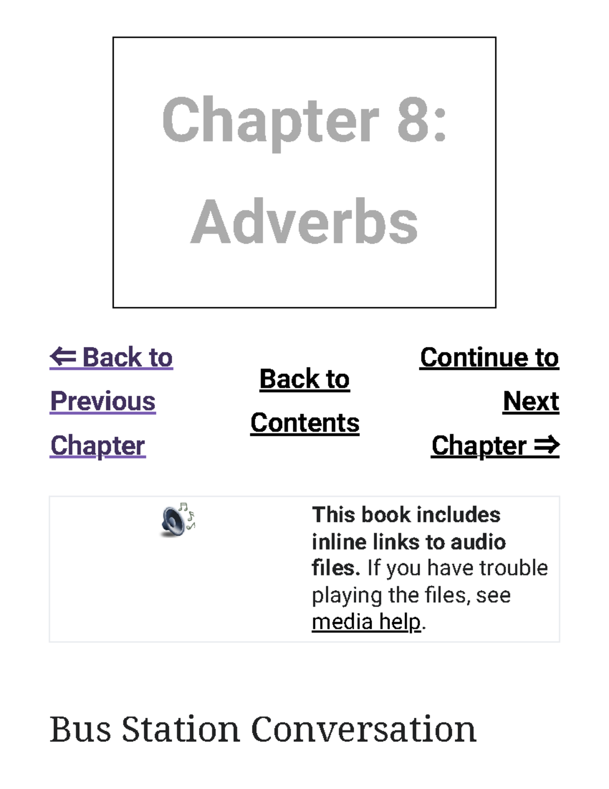 Afaan Oromo Chapter 08 - Wikibooks, open books for an open world - Chapter 8: Adverbs ⇐ Back to ...