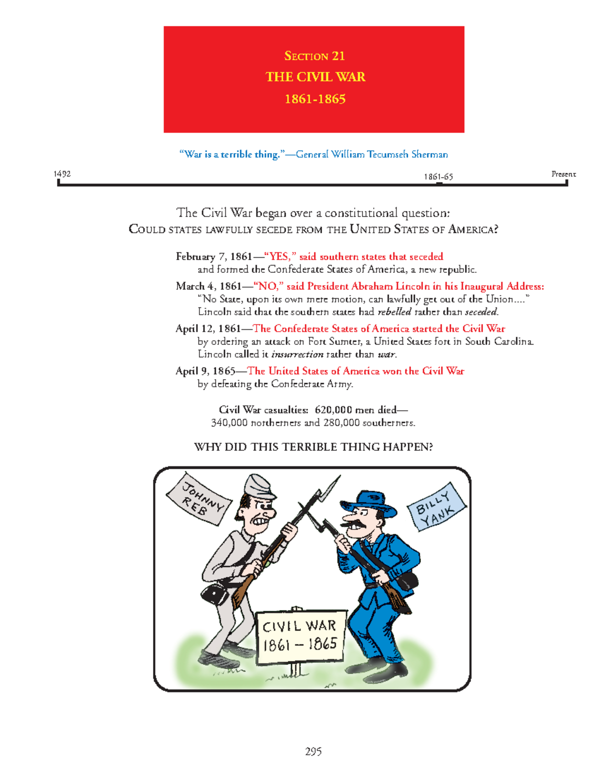 Adventure Tales Review - Civil War and Reconstruction - “War is a ...