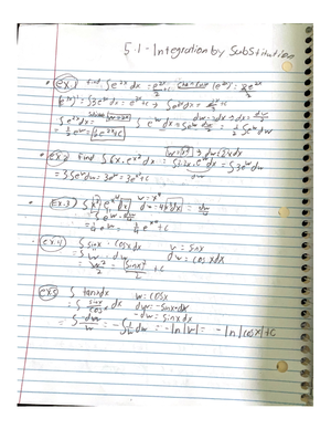 5.4 2 - Lesson notes for Calc II - dx Subd) aT ae (Cagxy 4, ae 6 Chay ...