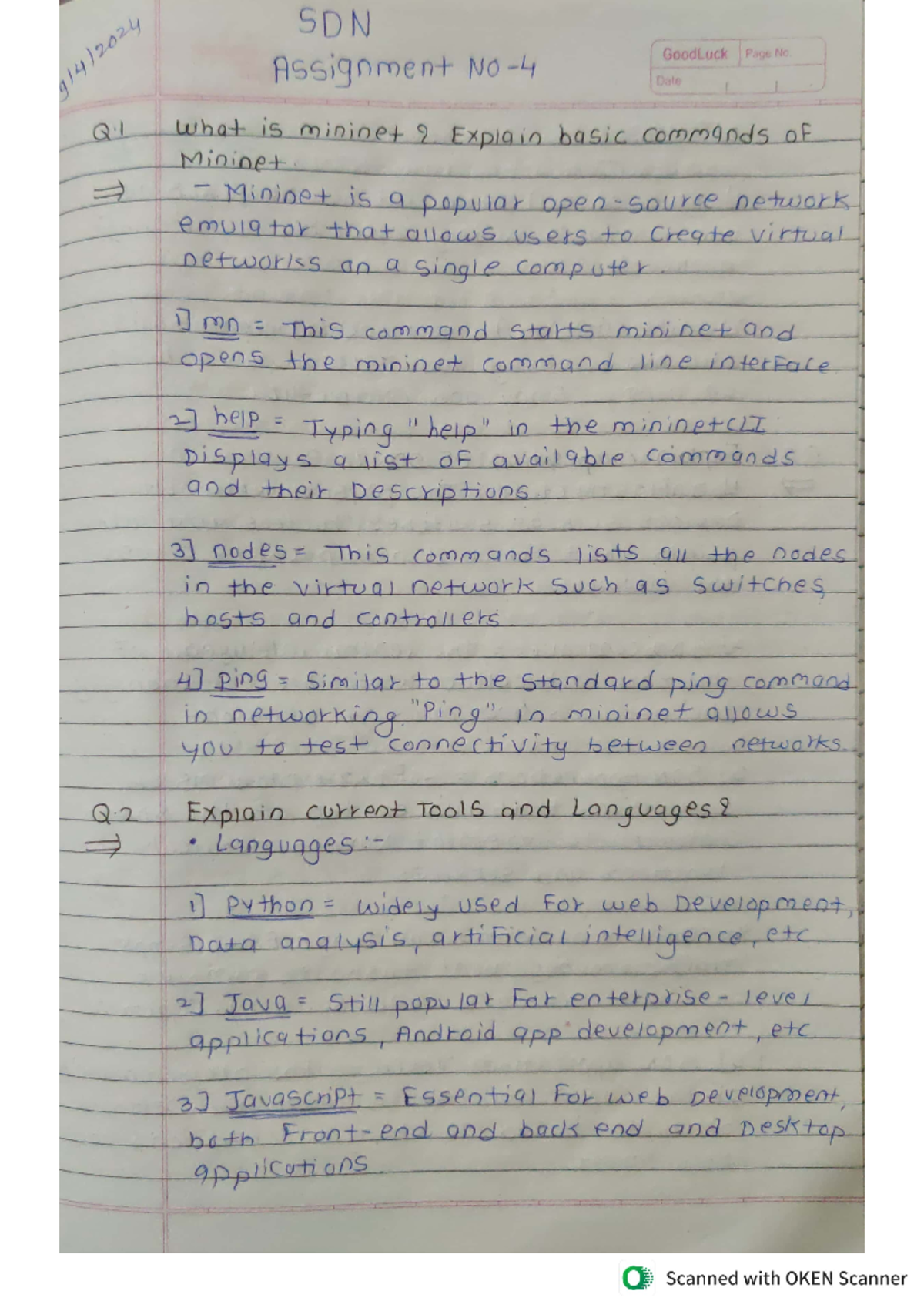 SDN Assignment No-4 - Computer Engineering - Studocu