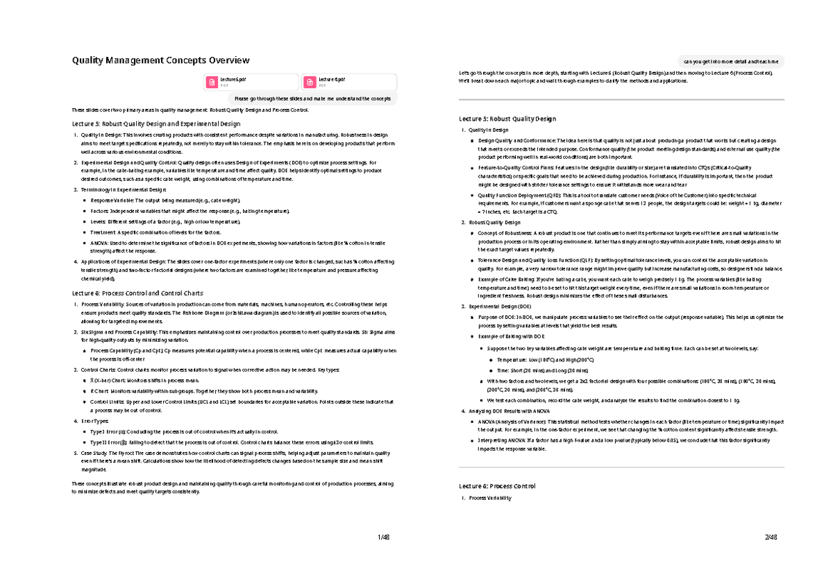 Quality Management Concepts Overview - Quality Management Concepts ...