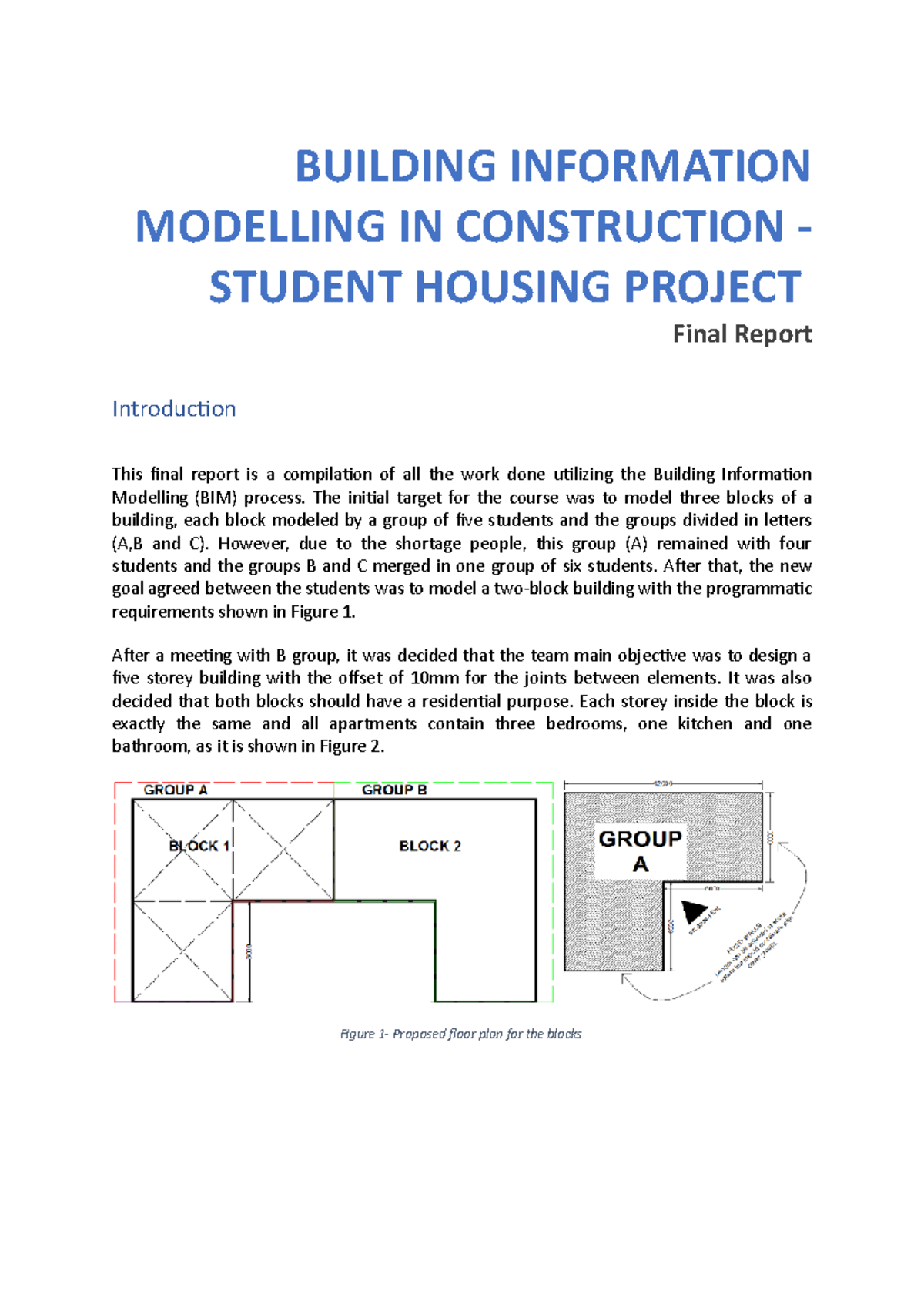 BIM in const - Final report for the group assignment of designing a ...