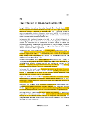 Chapter 3 Learning Material - 3 PAS 1 - PRESENTATION OF FINANCIAL ...