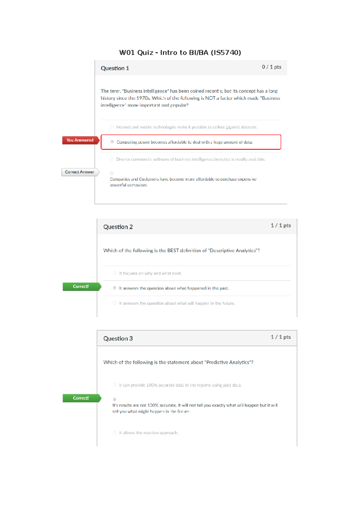 Quiz1 - Quiz - Management Support and Business Intelligence System ...