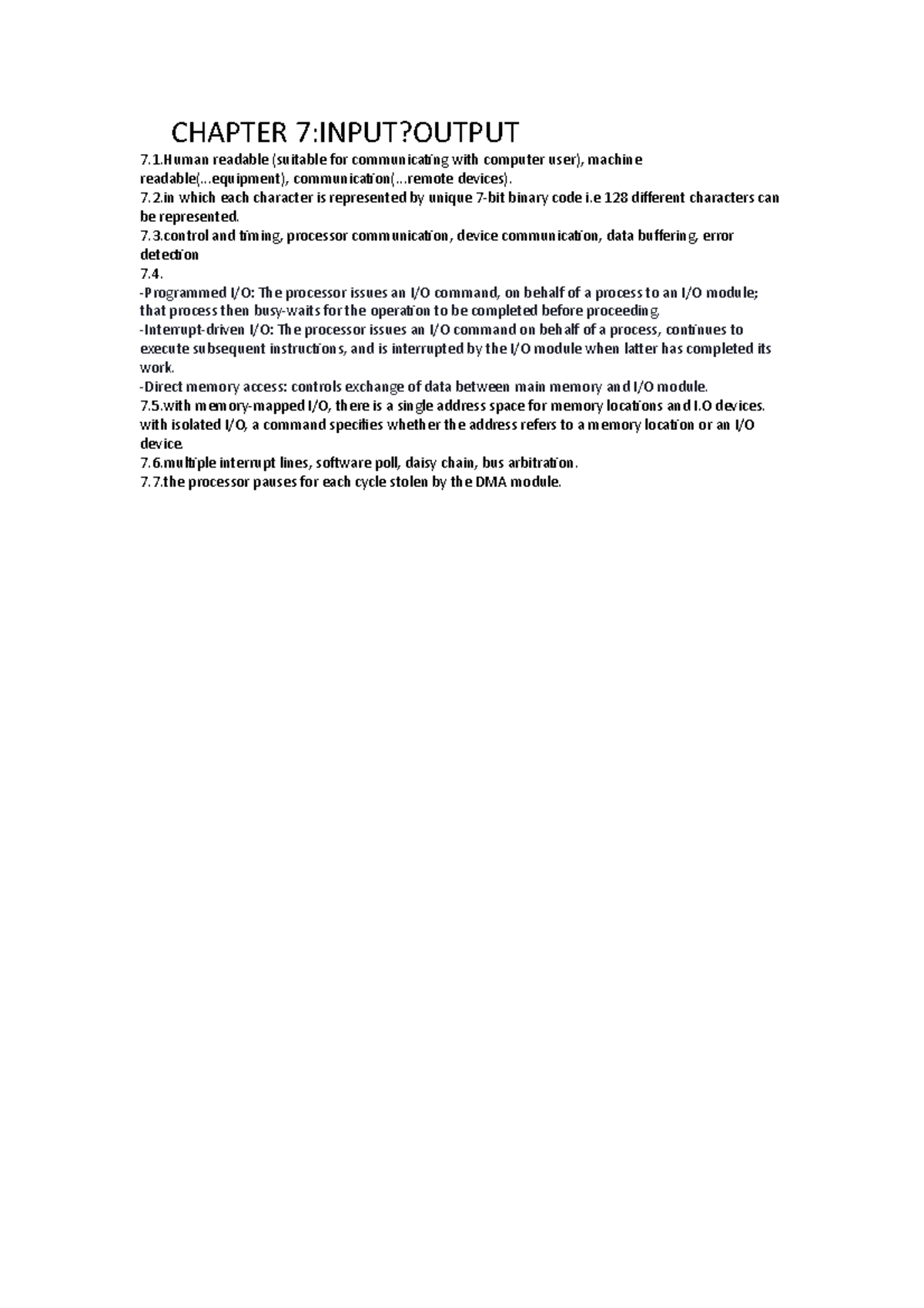 Chapter 7 Cea Exercise Chapter 7inputoutput 71 Readable Suitable For Communicating With