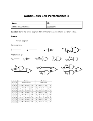 DLD lab - 1. TITLE OF THE LAB REPORT EXPERIMENT Implementing All ...