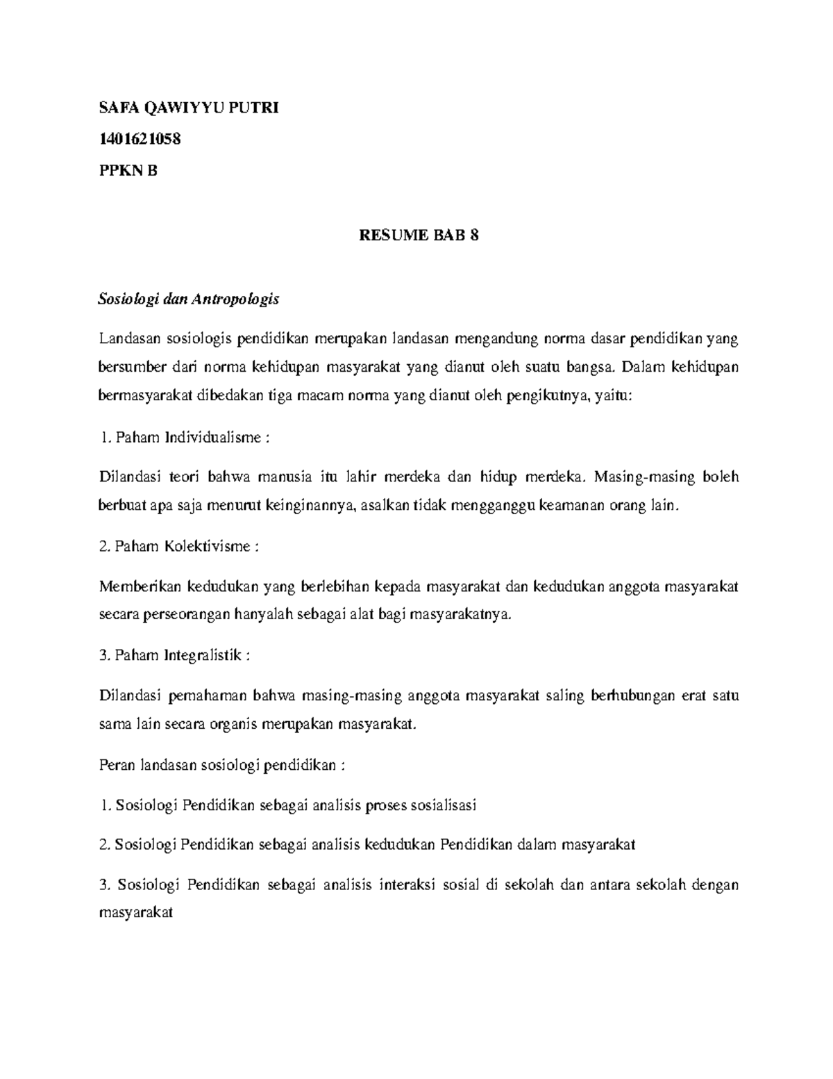Resume Kelompok 8 - SAFA QAWIYYU PUTRI 1401621058 PPKN B RESUME BAB 8 ...