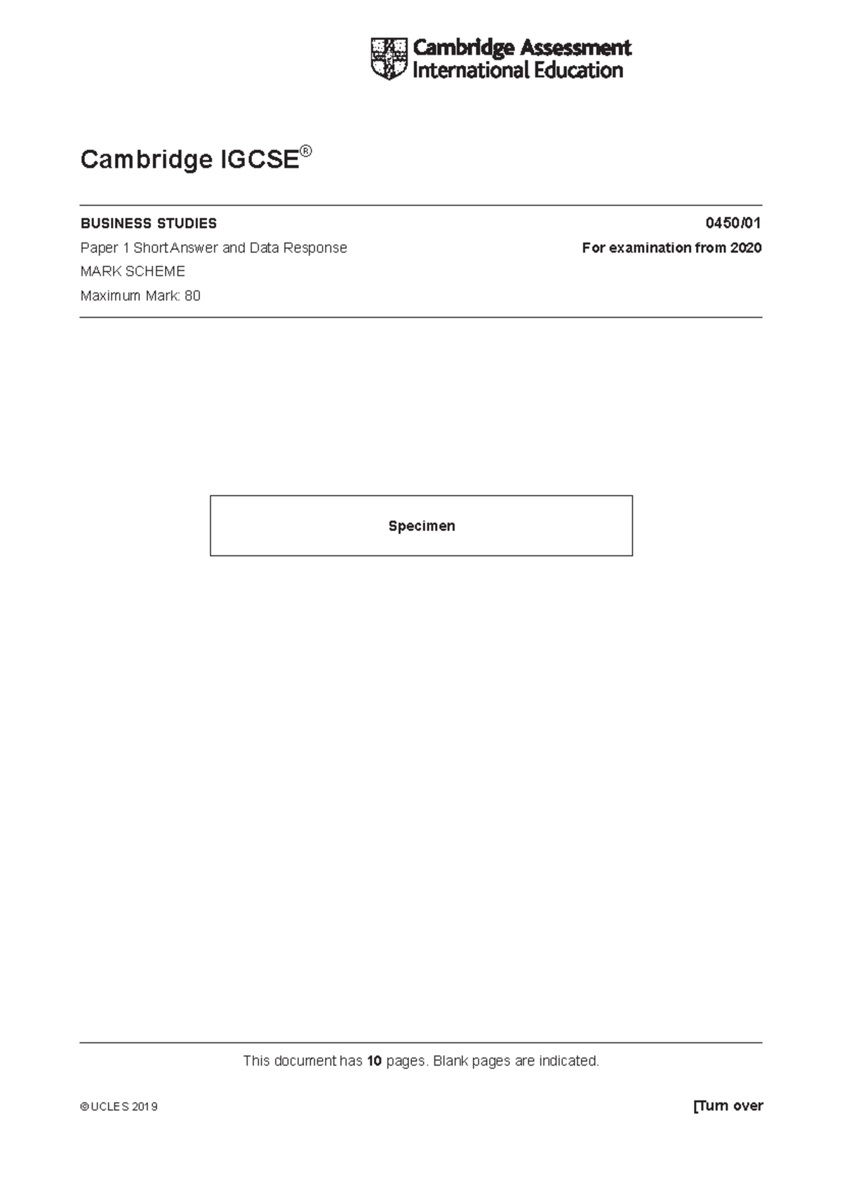 business maths past paper - This document has 10 pages. Blank pages are ...