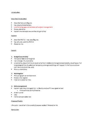 Learning Module 8 - LM8: Organising Rules, systems, methods, processes ...