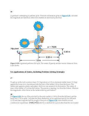 Physics 2023 Notes 045 - 33. A 75-kg man stands on his toes by exerting ...
