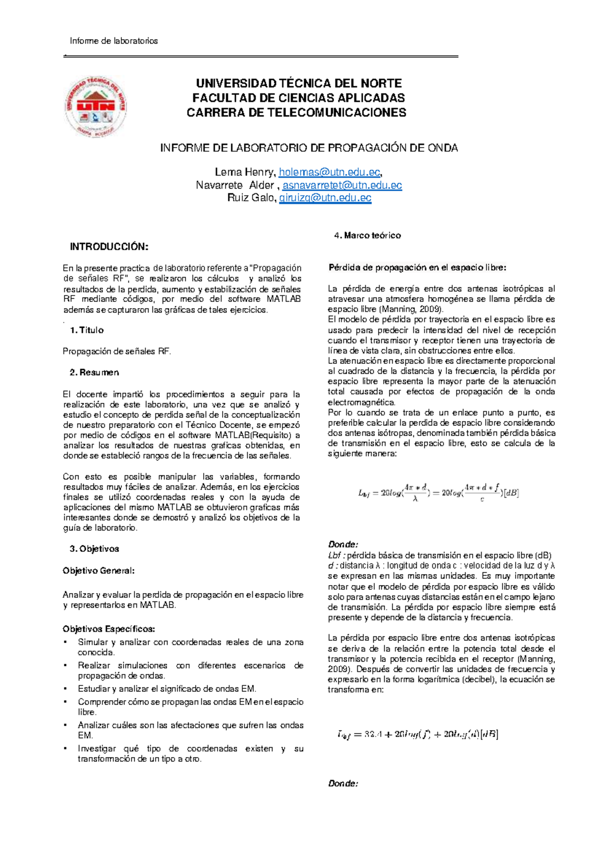 Laboratorio 1 Grupo 8 - Apuntes sdaasd - . UNIVERSIDAD TÉCNICA DEL ...