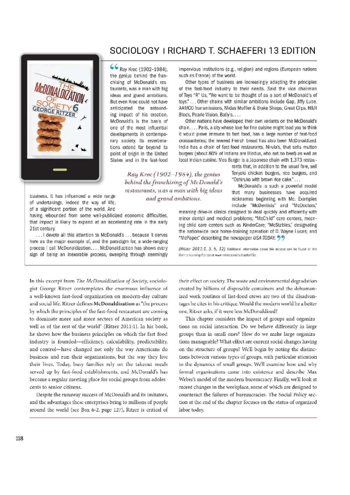 Group and Organisation Richard T Schaefer - SOCIOLOGY I RICHARD T ...