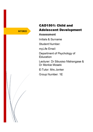 Cad1501 assignment 2 complete answers 2023 524037 - CAD Assignment 2 2023 Unique Number: 524037 ...