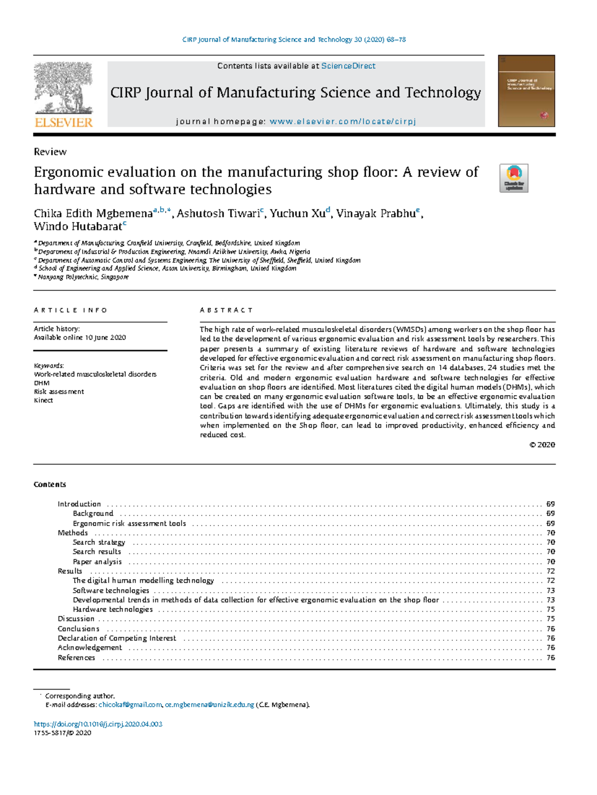 Ergonomic-evaluation-on-the-manufacturing-shop- 2020 CIRP-Journal-of ...