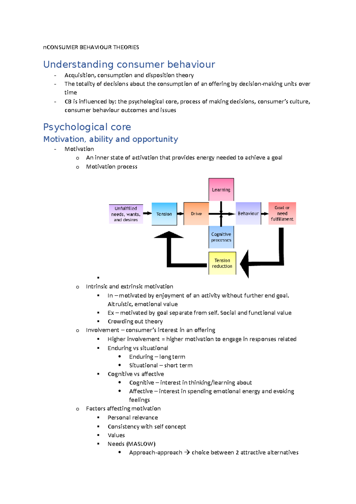 Consumer Behaviour Theories (1-6) - nCONSUMER BEHAVIOUR THEORIES ...