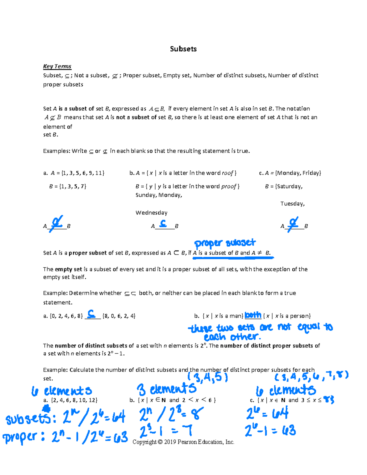 2.2 Filled In - Completed section notes. - Copyright © 2019 Pearson ...