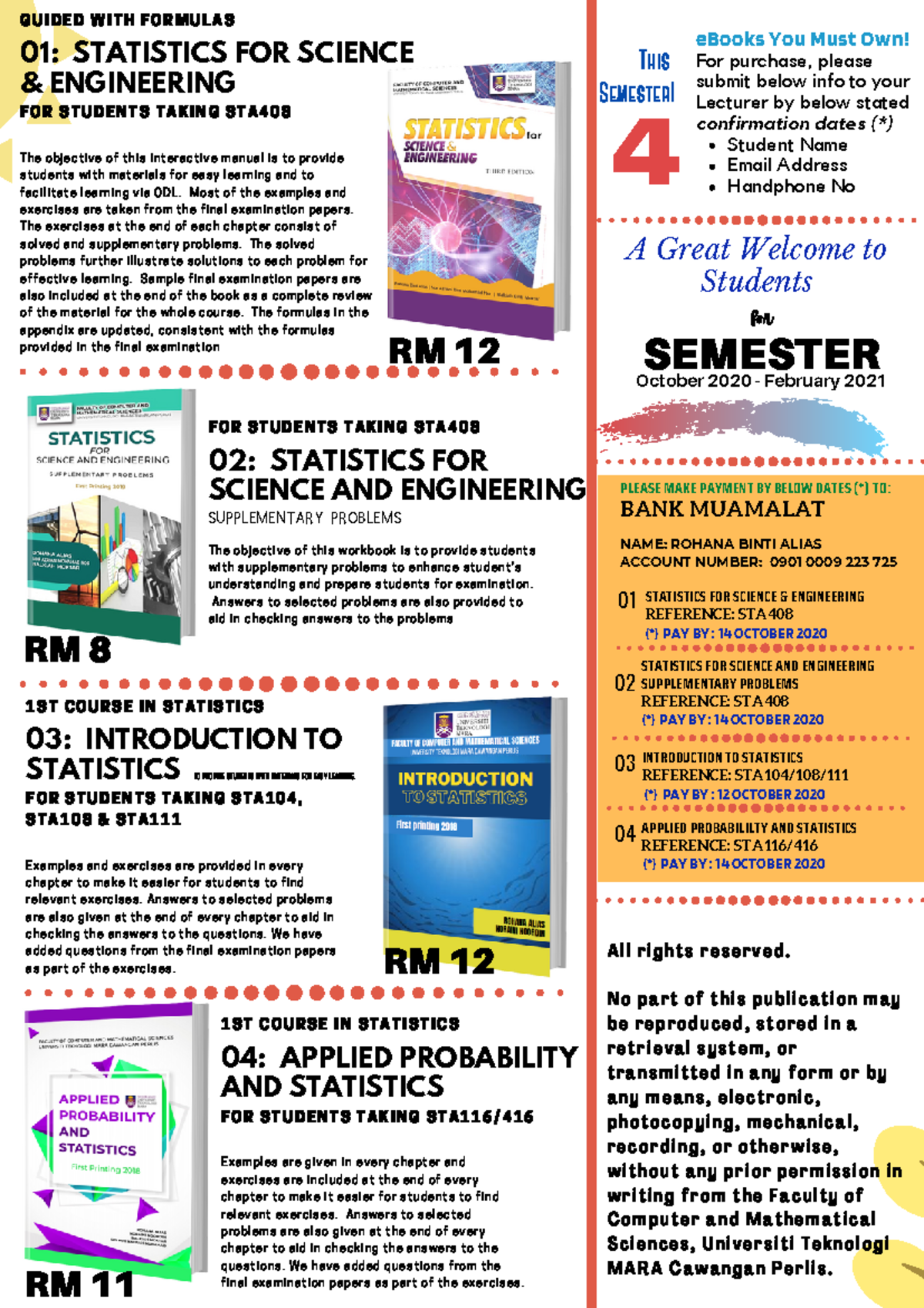 Statistics e Books Rev1 STA111 - A l l r i g h t s r e s e r v e d. N o ...