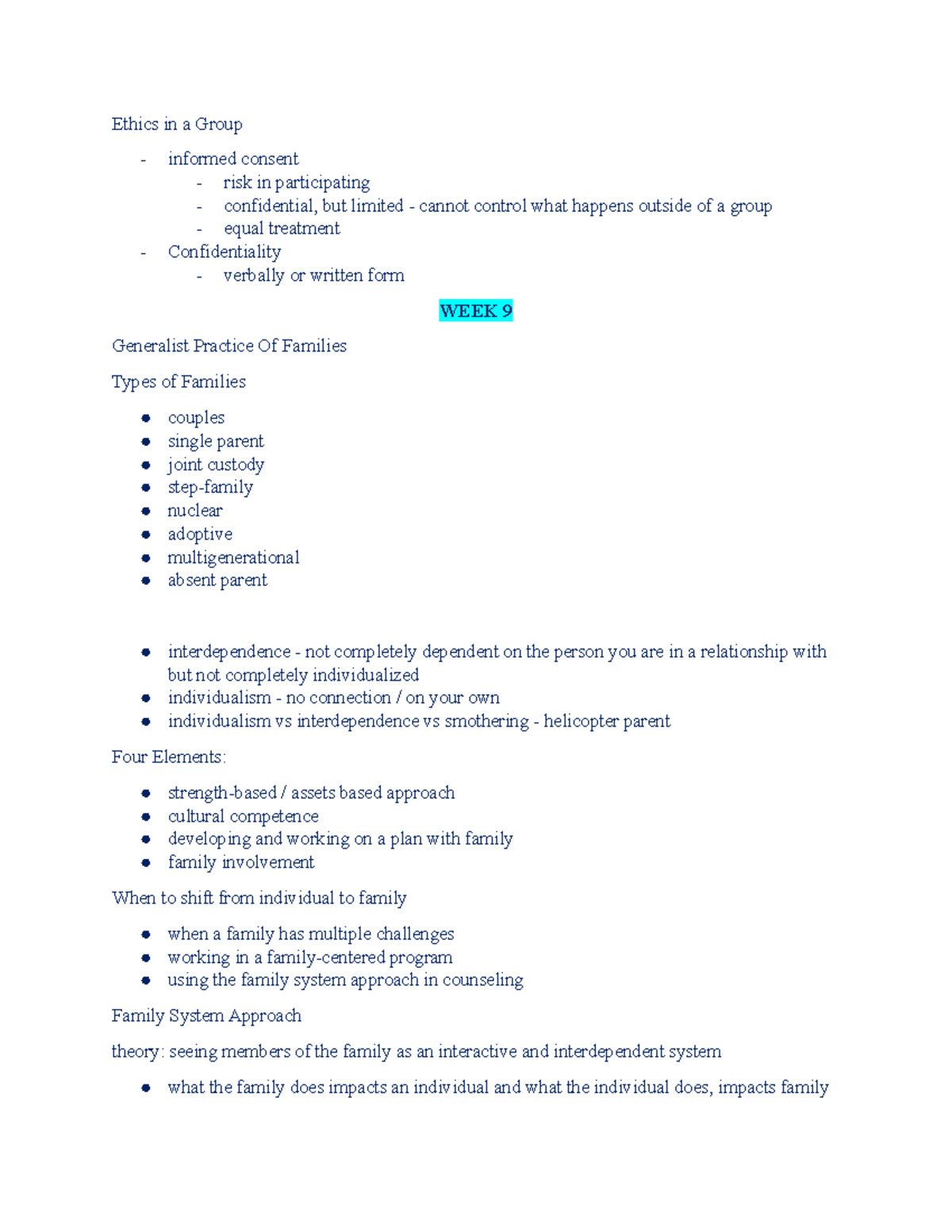 Sw 320 - This is the first in the sequence of practice classes with the ...
