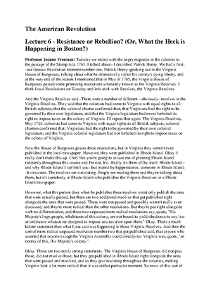 Lecture 9 - Who Were the Loyalists - The American Revolution Lecture 9 ...