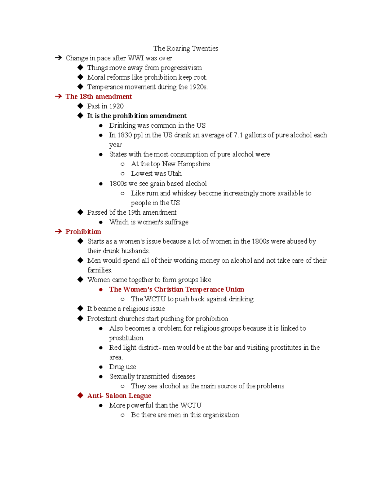The Roaring Twenties - US History - The Roaring Twenties Change in pace ...