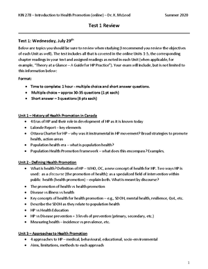 KIN278 Course Outline - Syllabus - Faculty of Kinesiology and Health ...