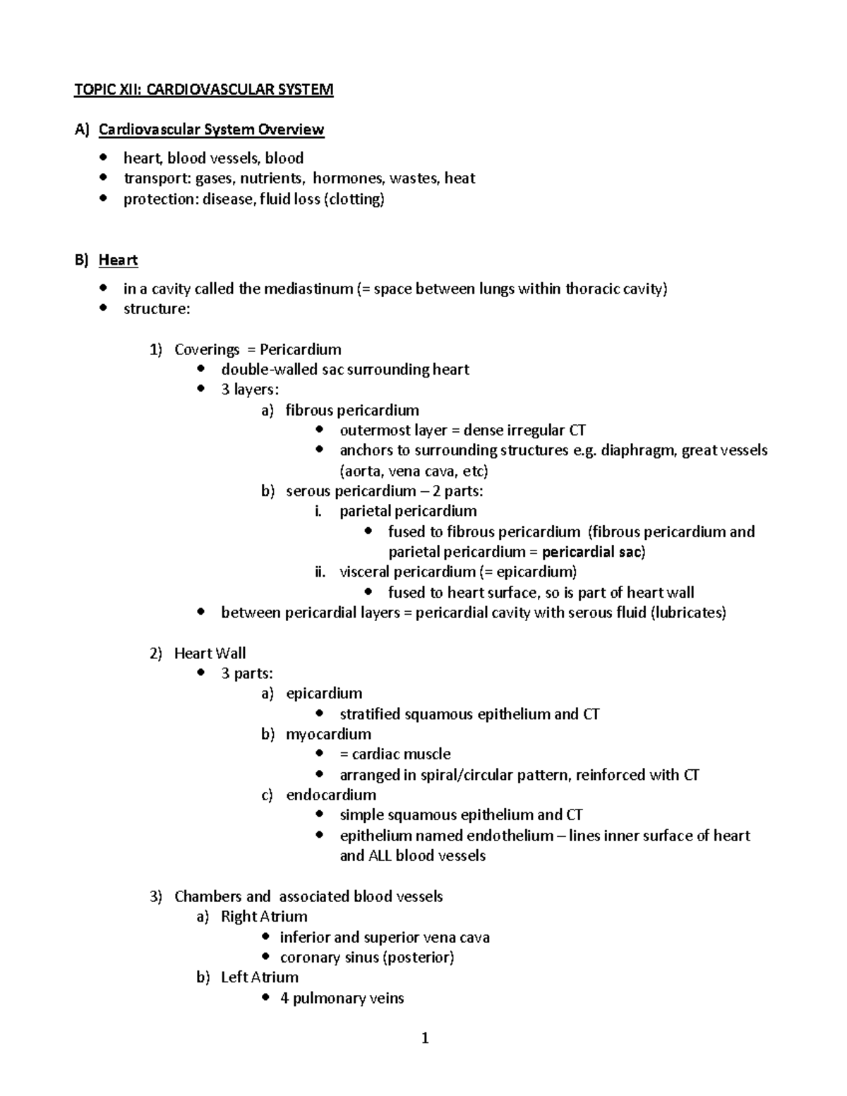 12 - Topic XII - Cardiovascular System - Warning: TT: undefined function: 32 Warning: TT ...
