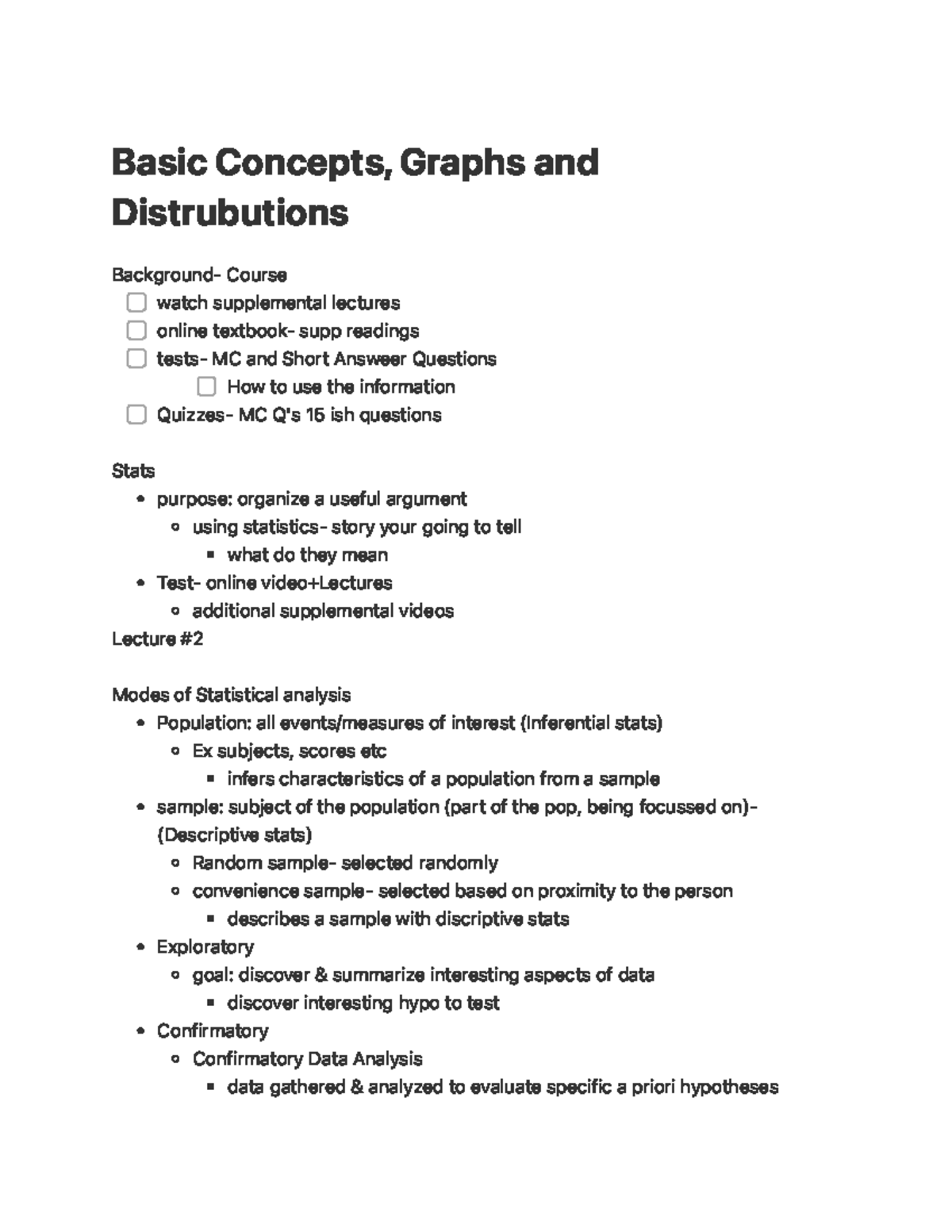Basic Concepts, Graphs and Distrubutions - Basic Concepts, Graphs and ...