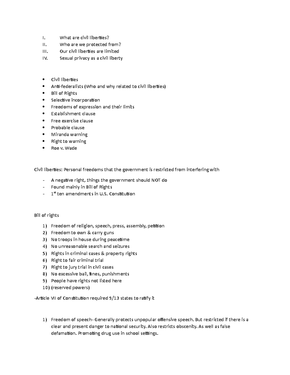 L7 - Political science on american government and politics - I. What ...