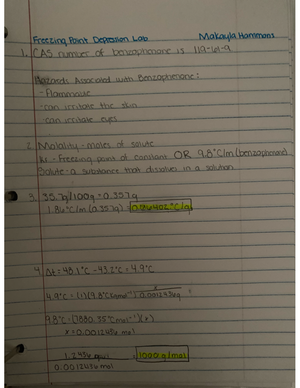 Lab Report CHEM117 Format (Freezing point depression lab) (1) - Lab ...