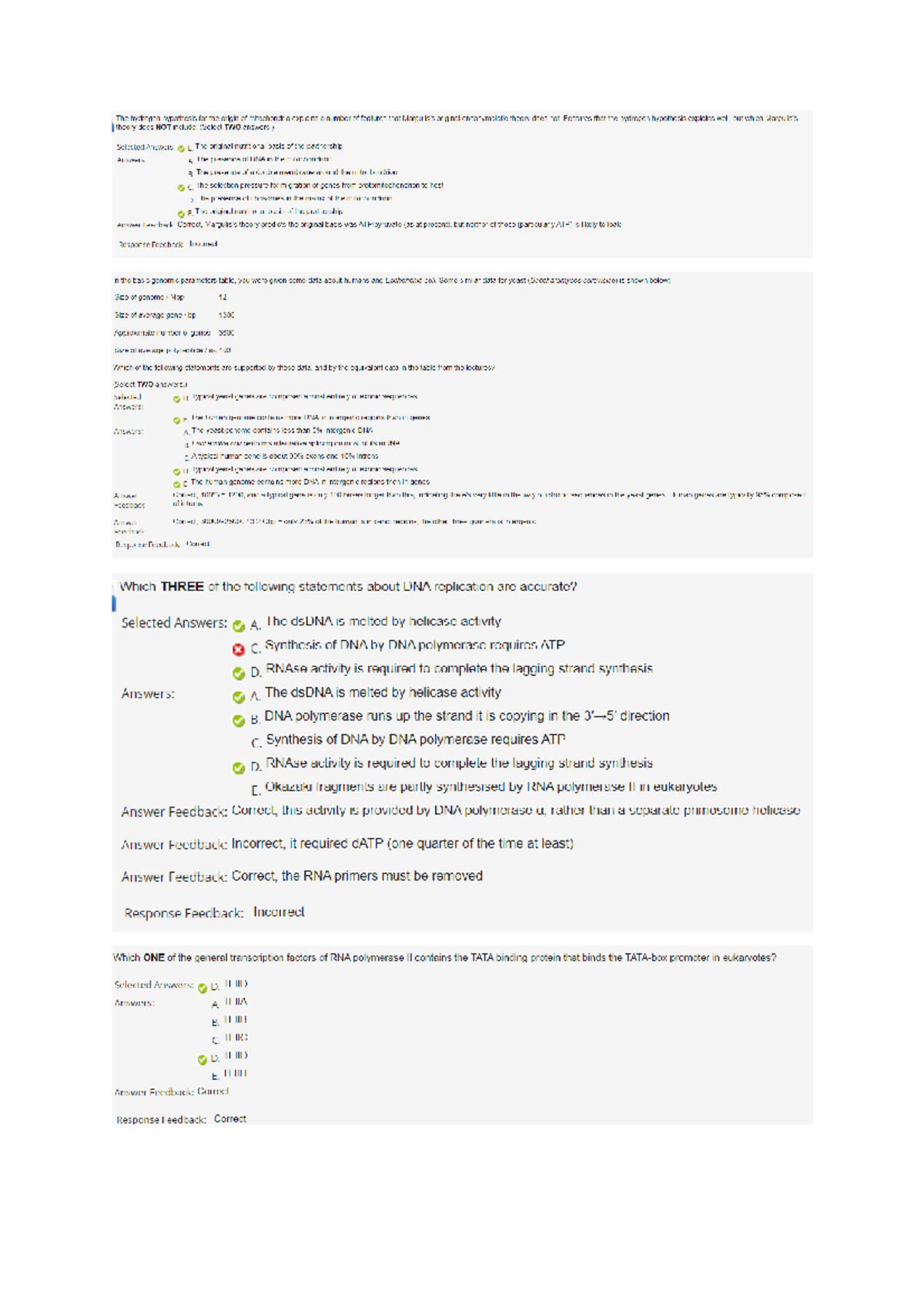 Molecular Biology MCQs (3) - Studocu